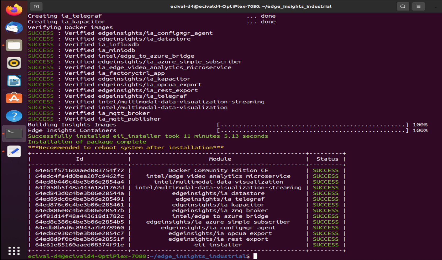 Getting Started — EII Documentation v1.0 documentation