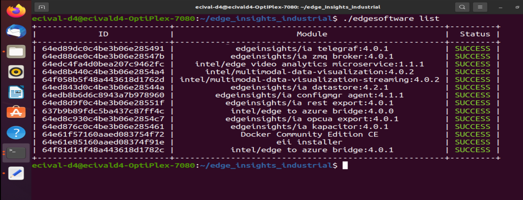 Getting Started — EII Documentation v1.0 documentation